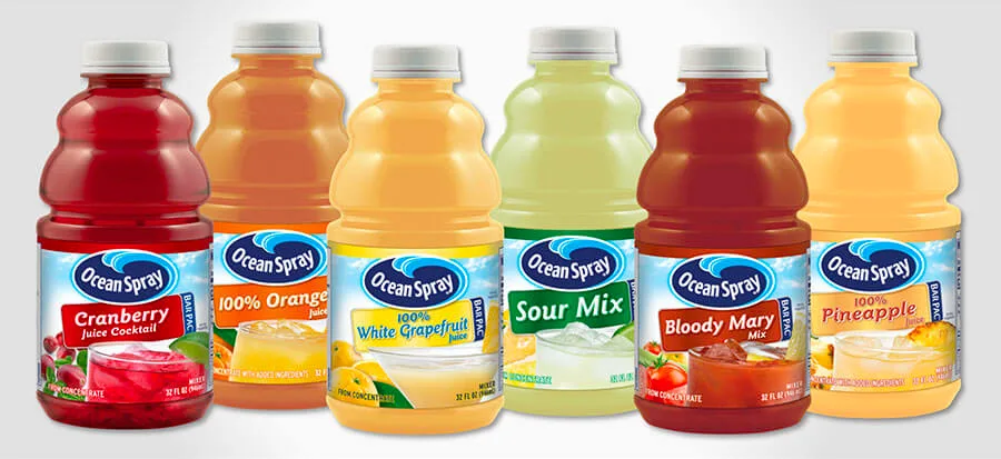 Ocean Spray® BarPac™ Mixers: Beverages for Bars & Cocktails