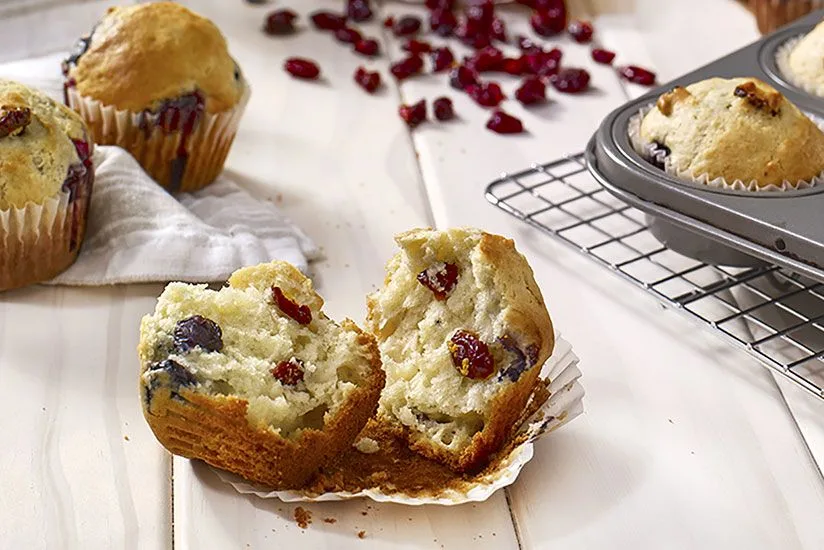 Cranberry Blueberry Muffins Recipe | Simple, Easy Muffins