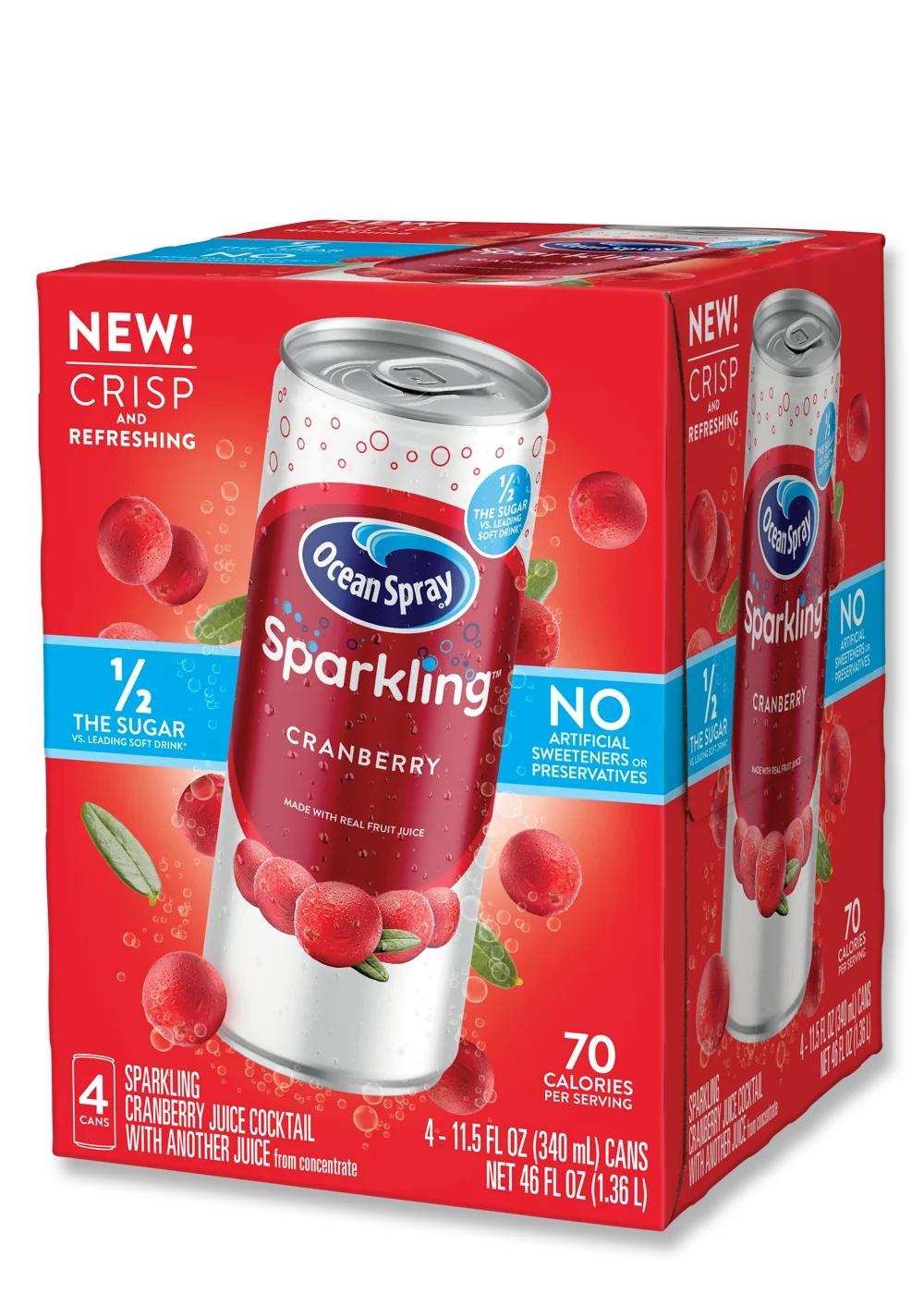 Ocean Spray® Sparkling Cranberry Juice: Cranberry Fruit Drink
