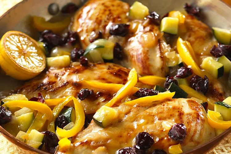 Lemon Blueberry Chicken Skillet Recipe - A Citrus Fusion Dish