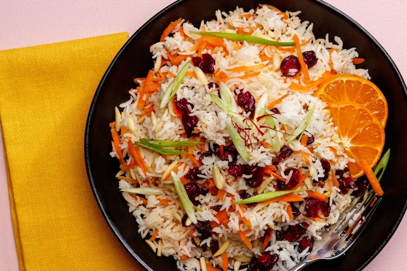 Unique & Festive Cranberry Jeweled Rice Recipe