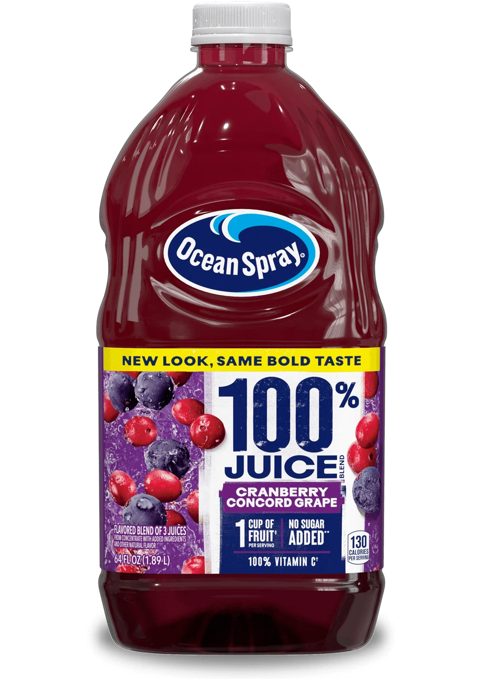 Ocean Spray® 100% Juice Blend: Healthy Cranberry Concord Grape Juice