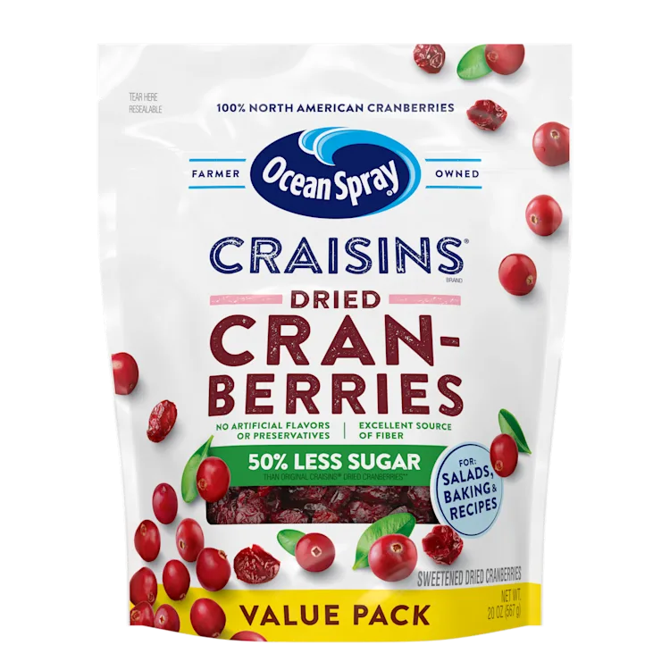 Ocean Spray® Craisins® 50% Less Sugar Dried Cranberries