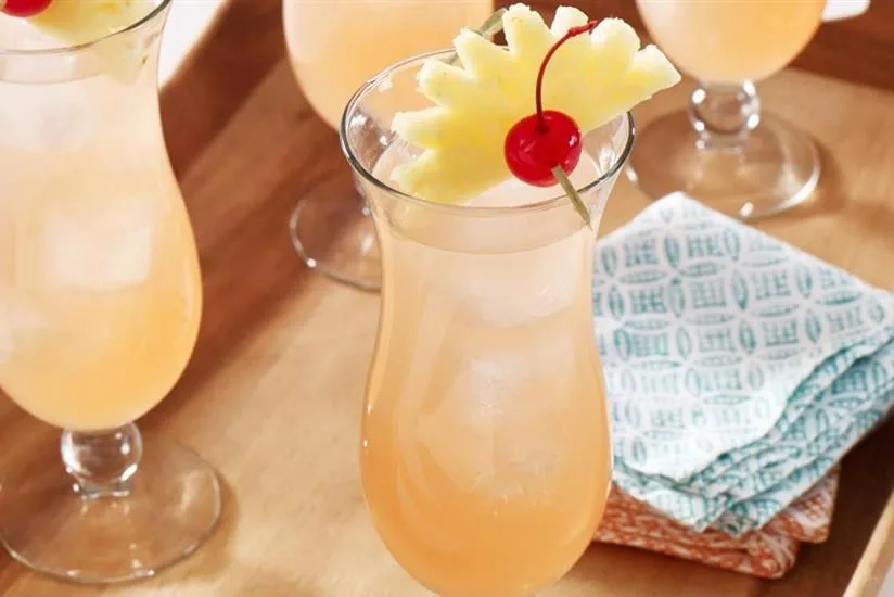 Tropical Sun Garnish Recipe - Festive Fruit Garnish Idea