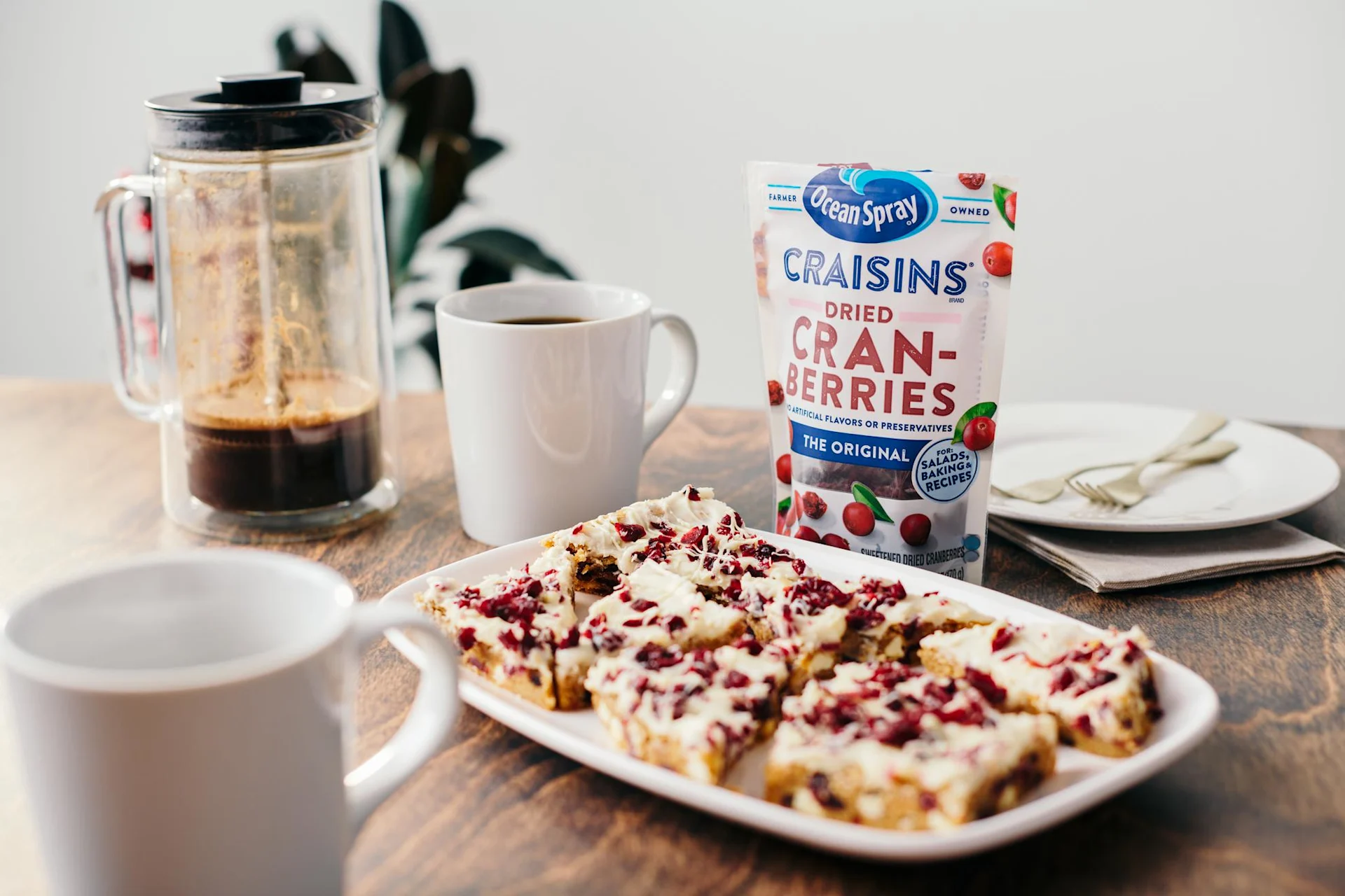 Craisins® Dried Cranberries Blondie Bars